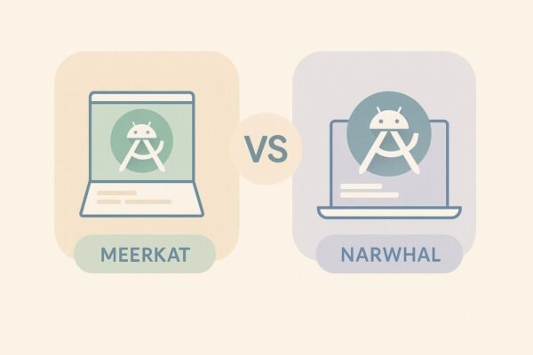 Android Studio Meerkat vs Narwhal Comparison - Free Source Code and ...