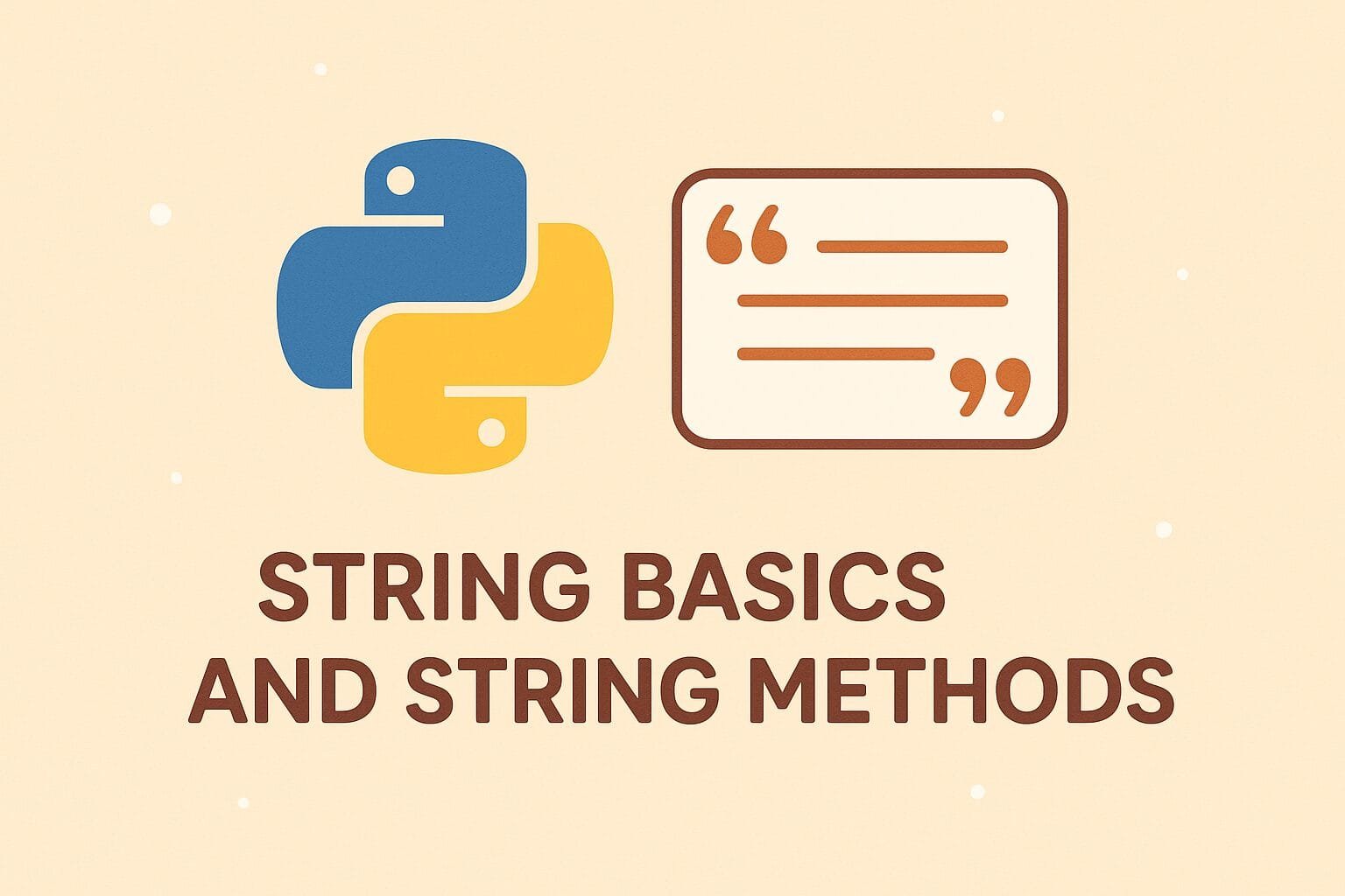 Python String Basics and String Methods - Free Source Code and Learn Coding